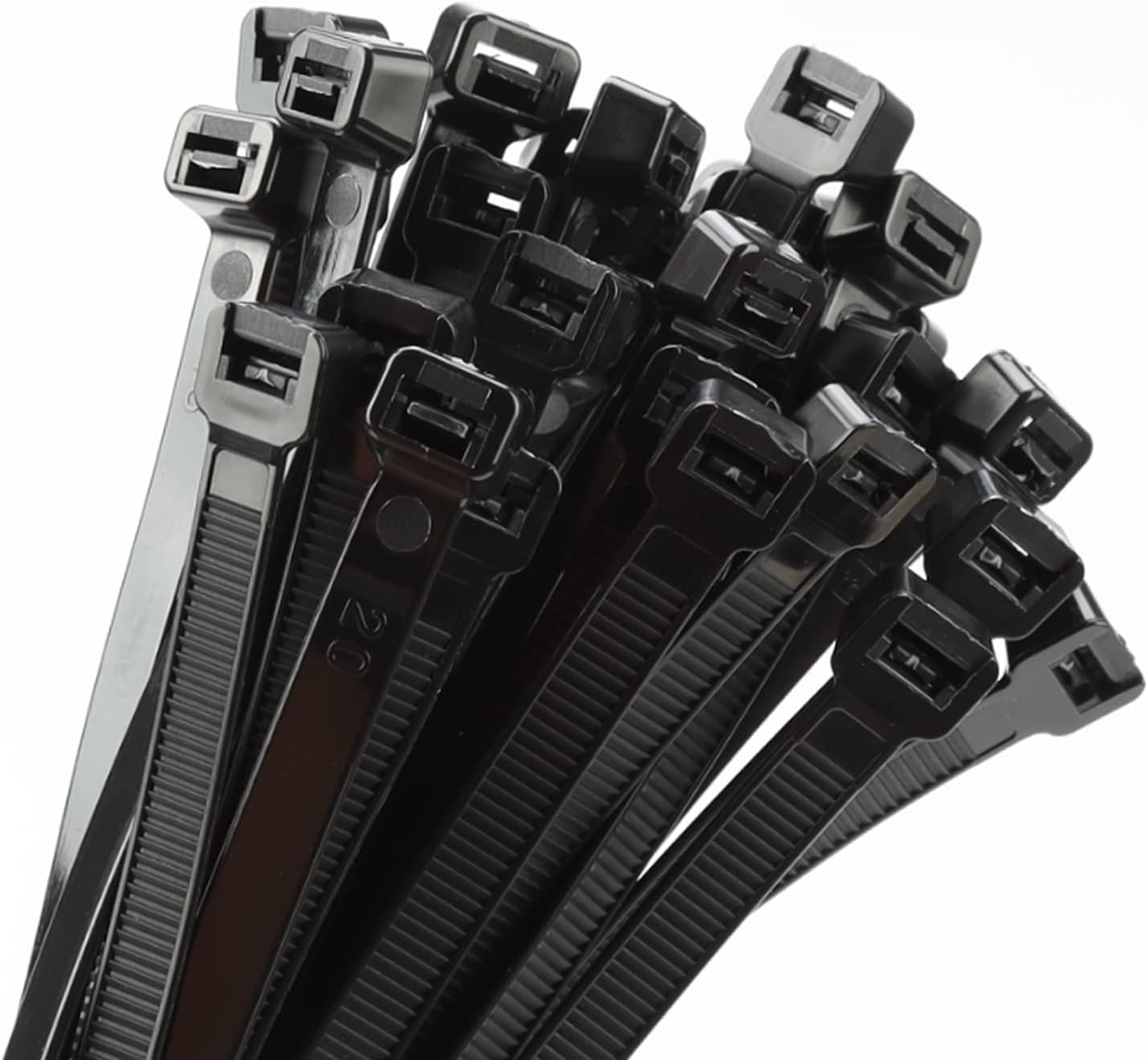 18 Inch Black Zip Ties Heavy Duty 100 PACK, 200 LBS Ultra Exclusive ...