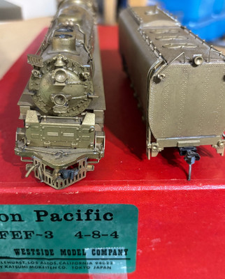 Westside Model Co. HO Brass UP 4-8-4 Brass Loco & Tender Ex In Box ...