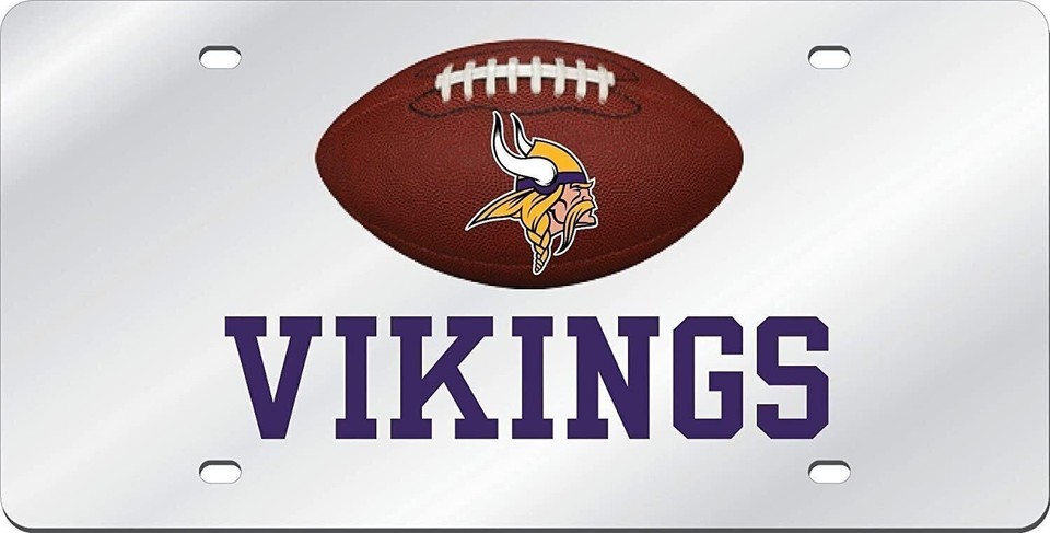 Minnesota Vikings Premium Laser Cut Tag License Plate, Football ...