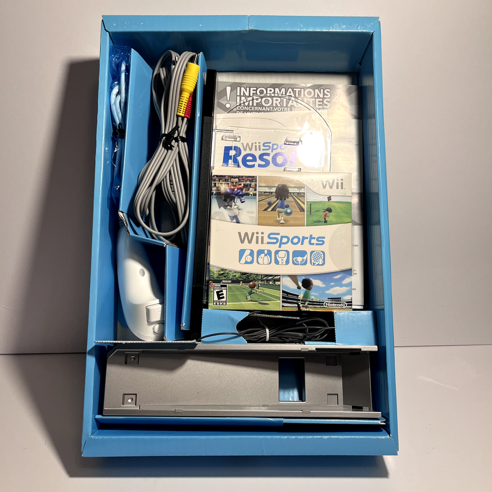 Nintendo Wii Console - White Wii Sports & Resorts Bundle - Open Box | eBay