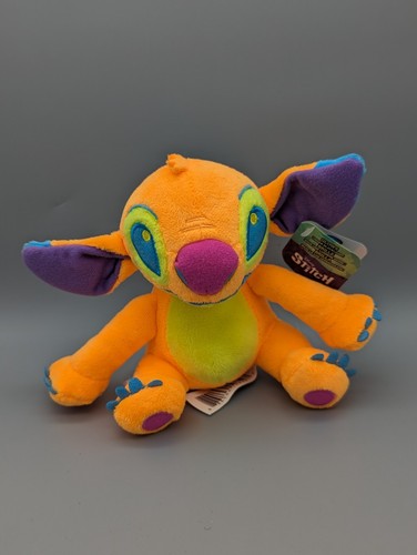 2023 UCC Exclusive Disney 6″ Black Light Plush Stitch (ORANGE) | eBay