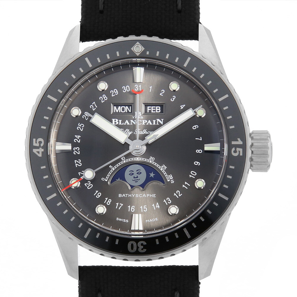 BLANCPAIN Fifty Fathoms Bathyscaphe Complete Calendar Moon Phase 5054 ...
