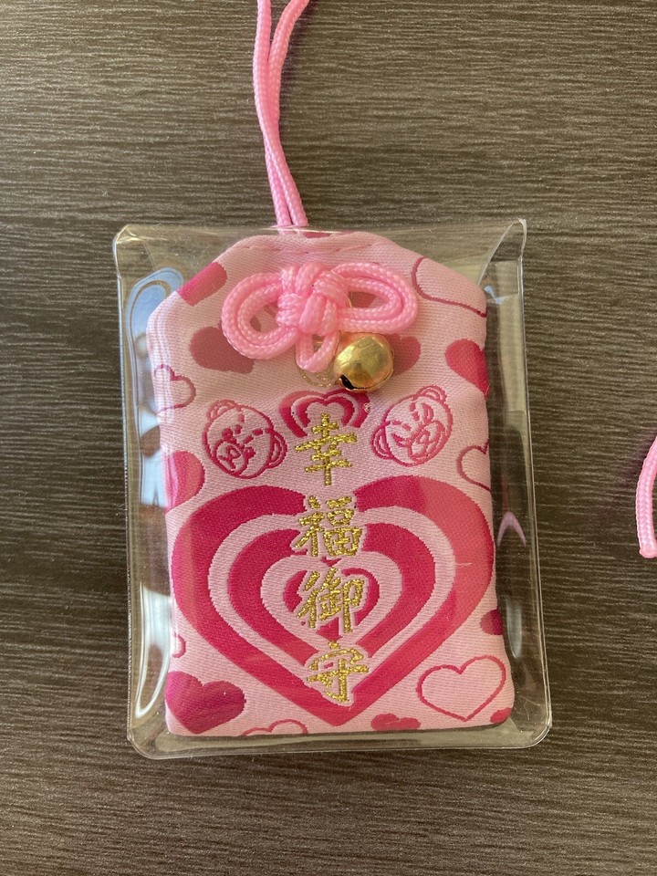 Omamori charm - Charm For Luck And Happiness - Pink - Heart | eBay