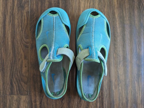 Size 2 Pre School Nike Boy Girl Blue Swim Pool Water Shoes | eBay