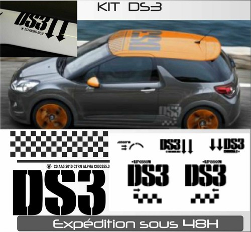 Kit Complet pour Citroën ds3 sport Autocollant décoration stickers ...