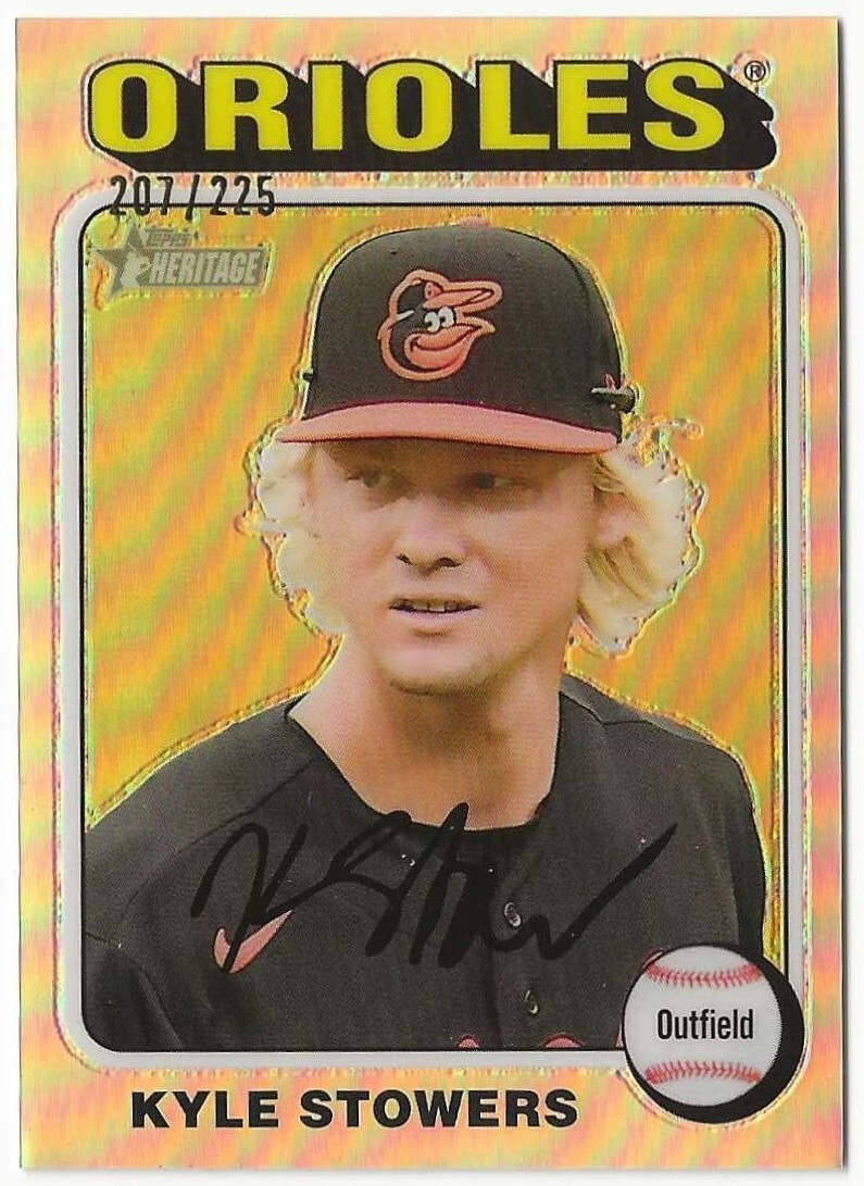 2024 Topps Heritage High Number - Kyle Stowers #272 Chrome Silver ...