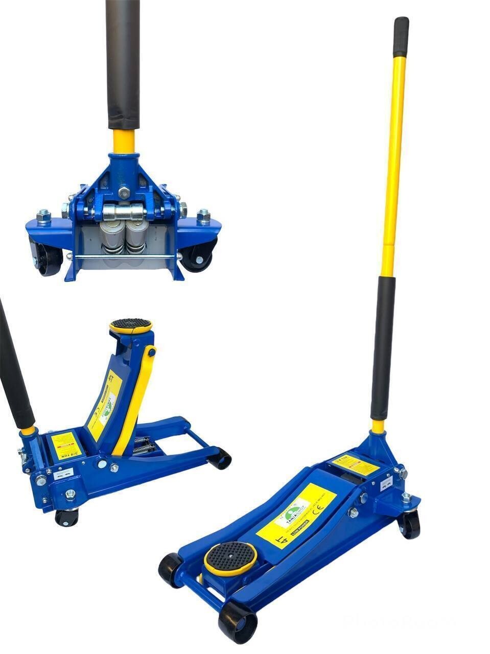 CRICK AUTO 4 TON CRIC DOPPIO PISTONE CARRELLO SOLLEVATORE RIBASSATO ...