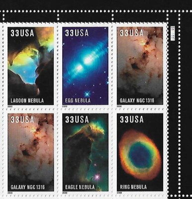 US Edwin Powell Hubble Space Telescope 33c Plate Block of 6 Scott #3384 ...