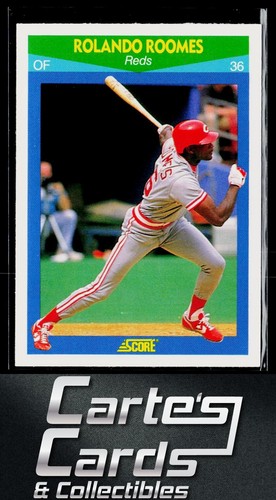 Rolando Roomes 1990 Score Rising Stars #92 Cincinnati Reds | eBay