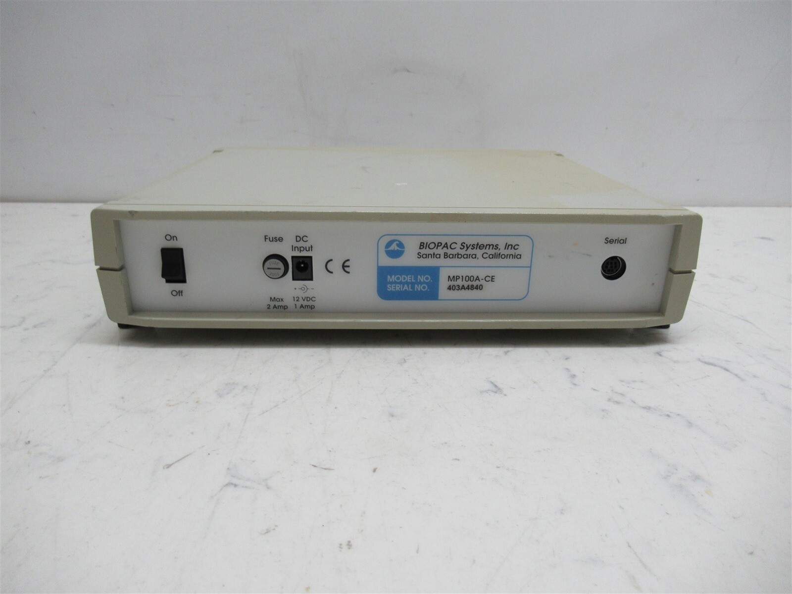 Biopac Systems MP 100 MP100A-CE Data Acquisition Module Digital Analog ...