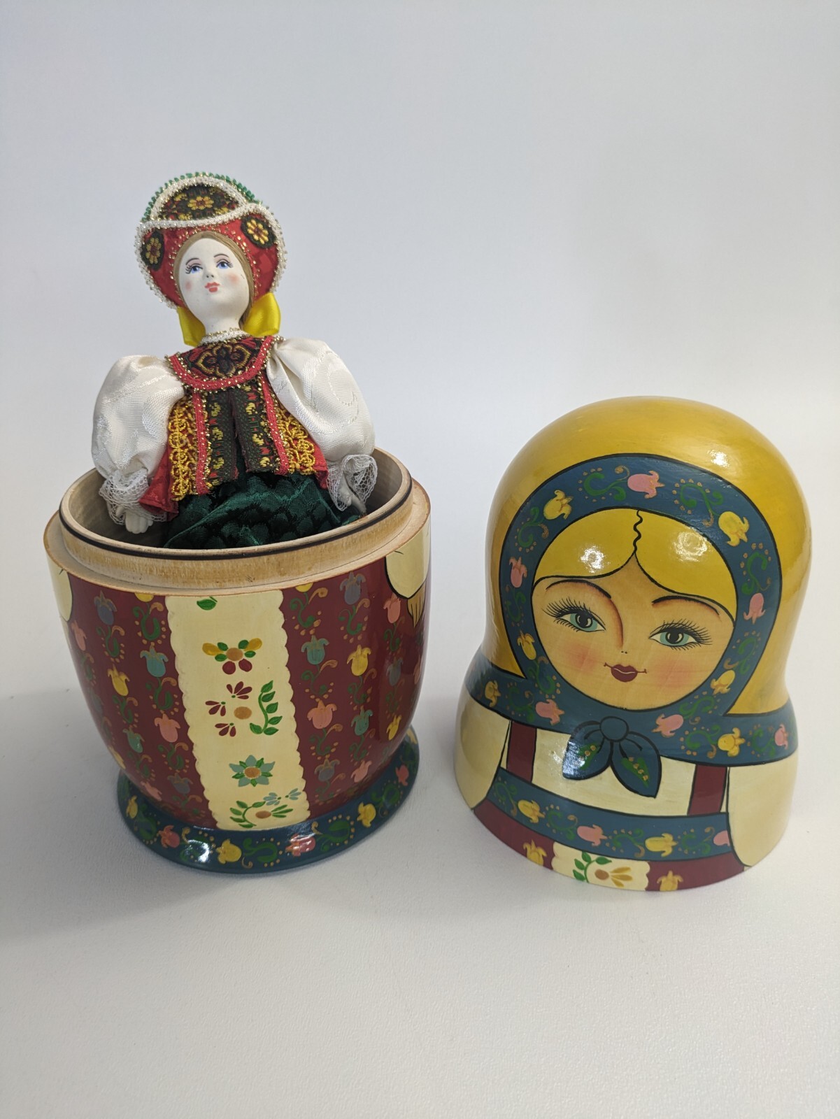 Madame Alexander Matryoshka Russian Wooden Doll Box 10" G. Debrekht ...
