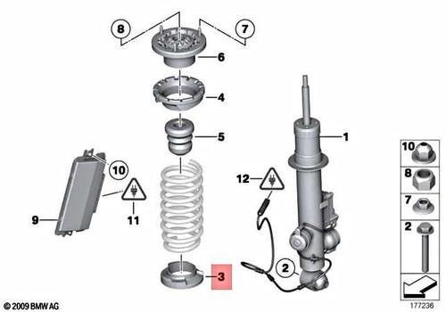 Genuine BMW I Alpina Hybrid X3 X4 M I8 5 B6 B7 Spring Pad Lower ...