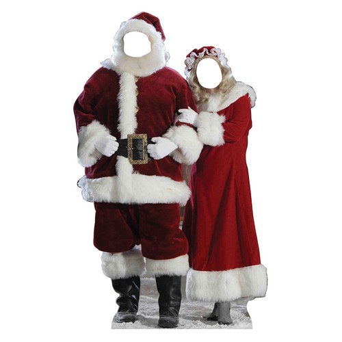 MR & MRS SANTA CLAUS Christmas CARDBOARD CUTOUT Stand-In Standin ...
