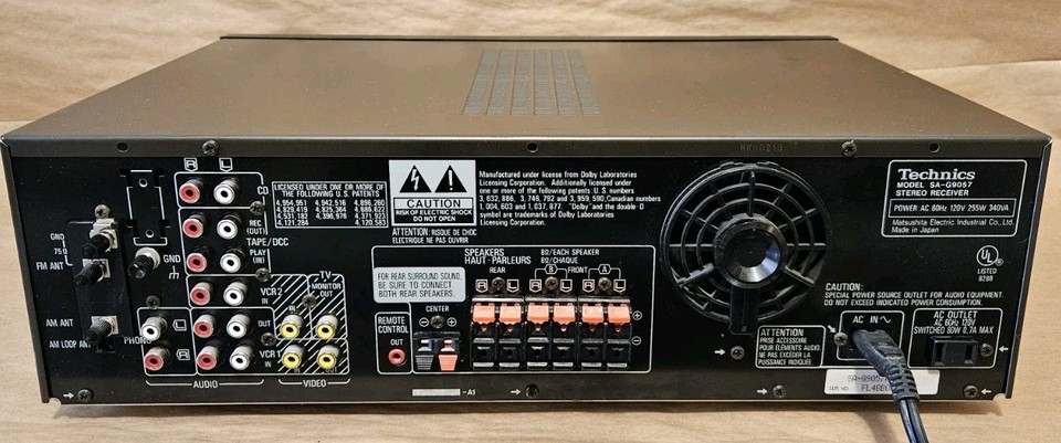 Technics SA-G9057 - 5.1 Ch AV Surround Sound AM FM Stereo Receiver ...