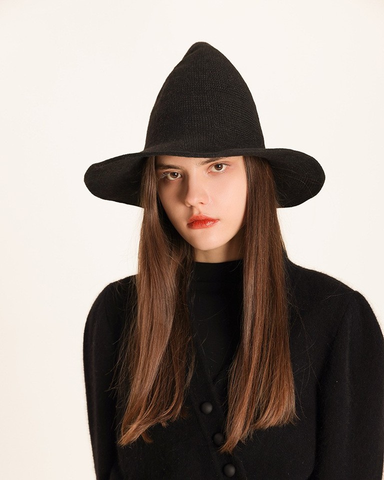 Modern Fashion Witch Hat High Quality Sheep Wool Caps Halloween Party ...