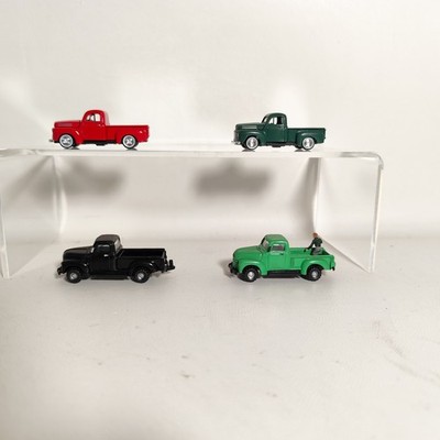 HO Scale CMV Ford Pickup Trucks Lot of 4 – Red Black Green w/ Figure ...
