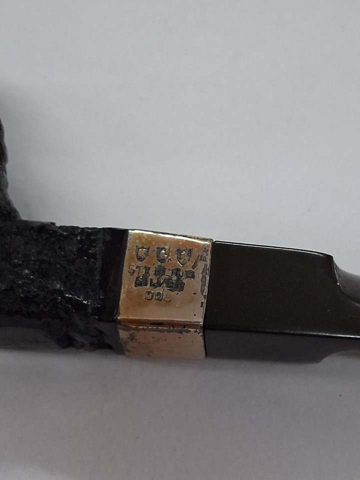 Peterson Bent Bulldog Briar Estate Pipe 80S / Sterling Silver Band ...