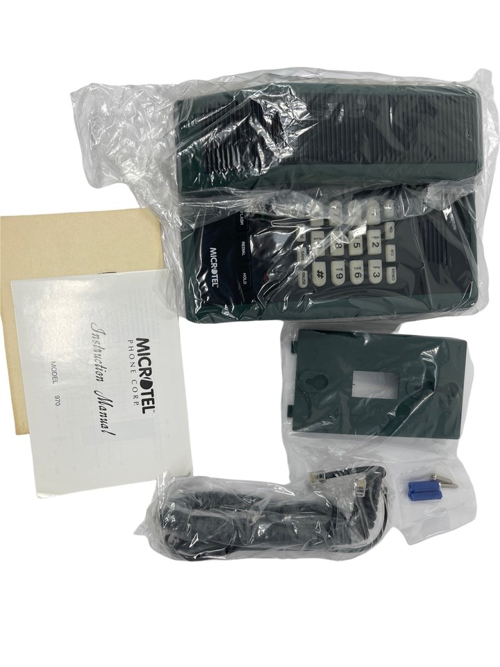 New Vintage Microtel Concorde Plus Telephone Green Retro Futuristic ...