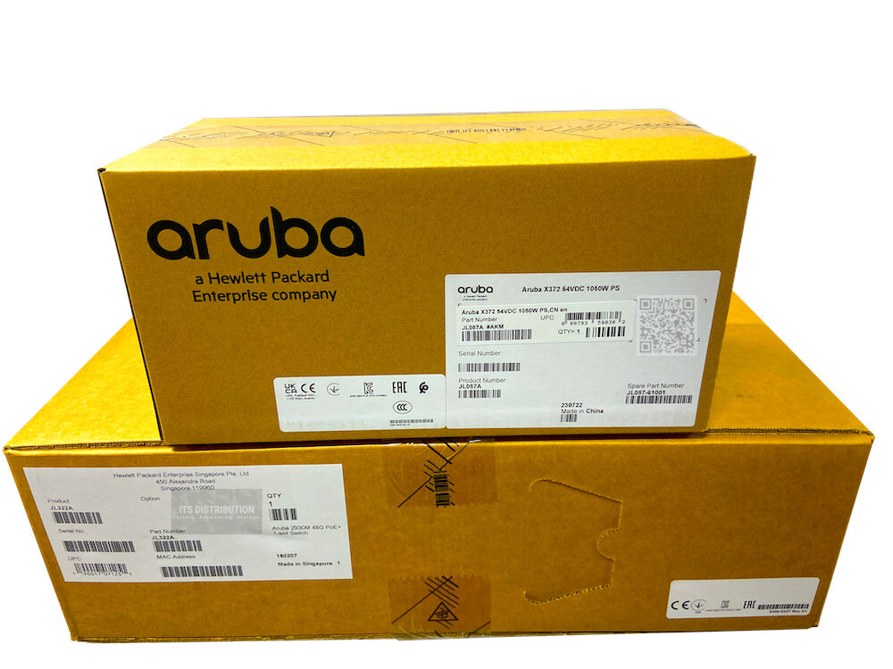 JL322A I New Sealed HPE Aruba 2930M 48G PoE+ 1-Slot Switch + JL087A ...
