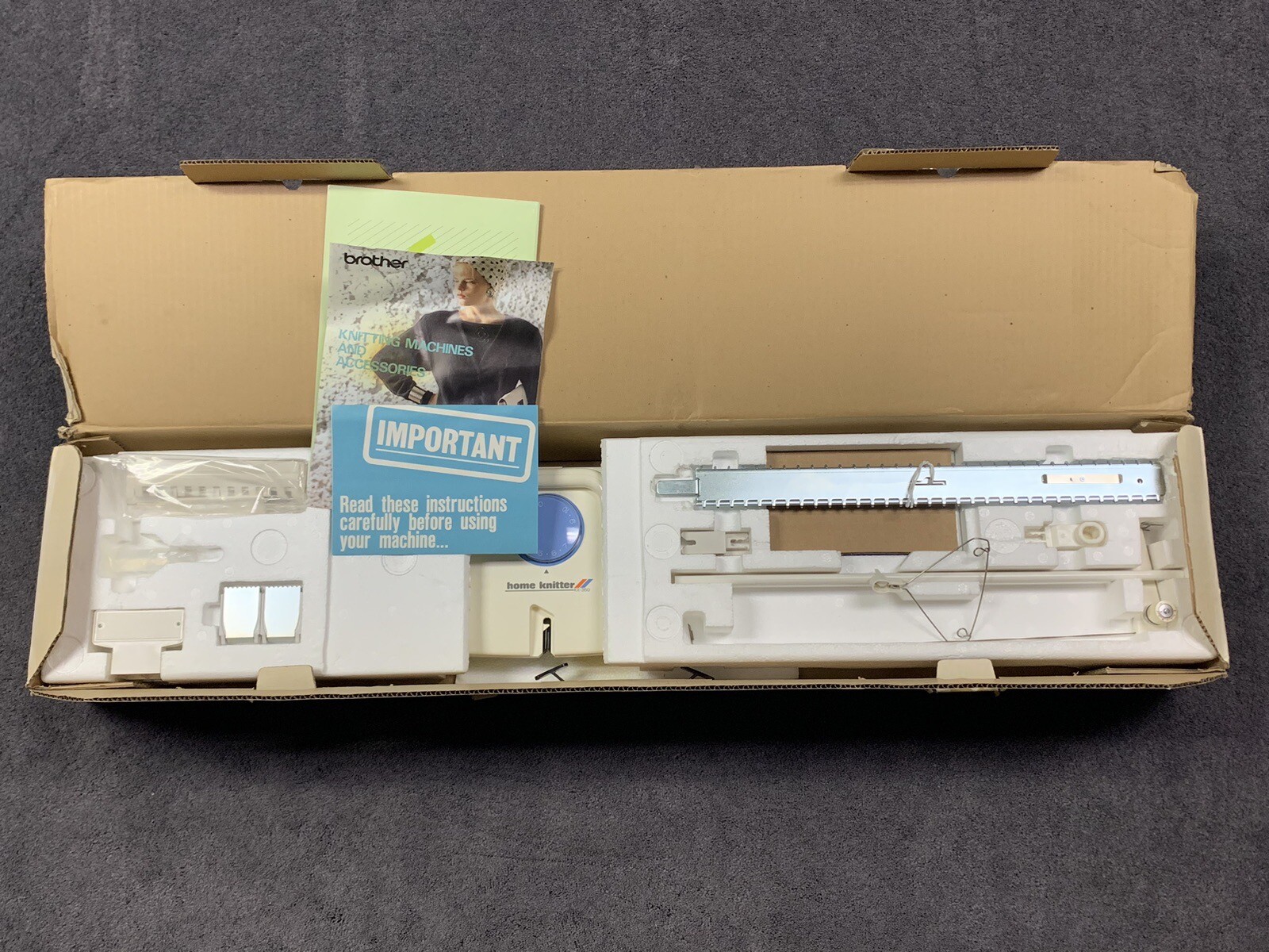 Vintage Brother KX350 Kx-350 Knitting Machine Home KNITTER for sale ...