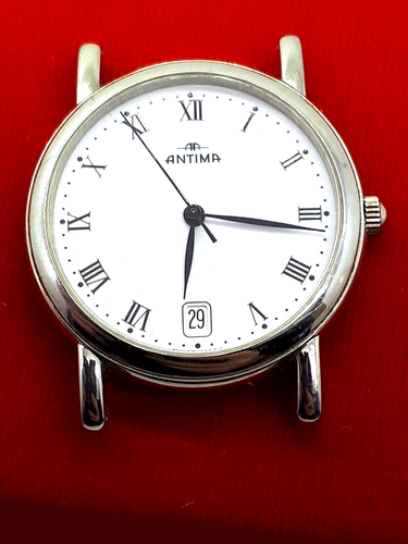 ANTIMA ETA 2892 A2 AUTOMATIC DATE STAINLESS S WATCH SWISS RARE WORKING ...