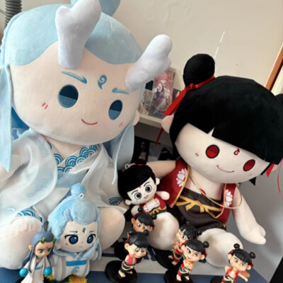 Anime Ne Zha 2 Nezha Aobing Plush Doll Dress Up Toy 40CM Soft Stuffed ...