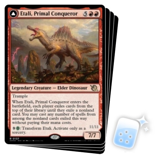 ETALI, PRIMAL CONQUEROR X4 March Of The Machine MOM Magic MTG MINT CARD ...