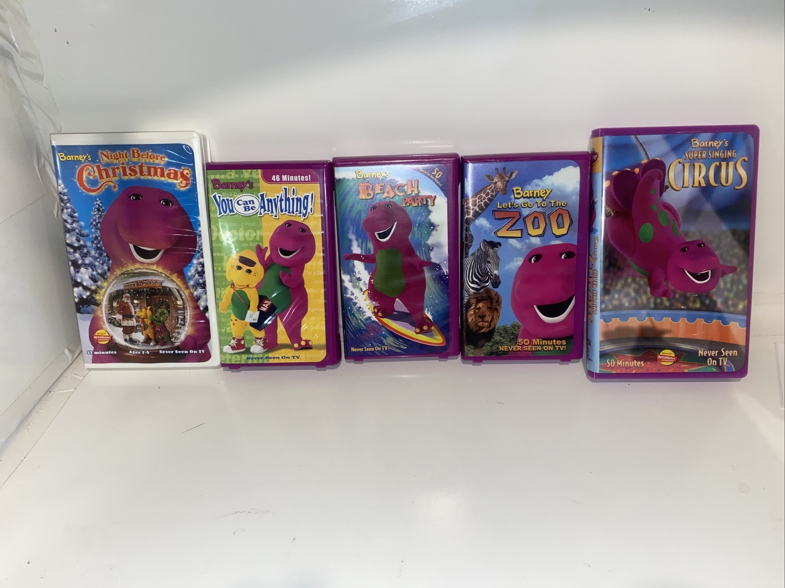Barney VHS Lot Of 5 Never Seen On TV | Grelly USA
