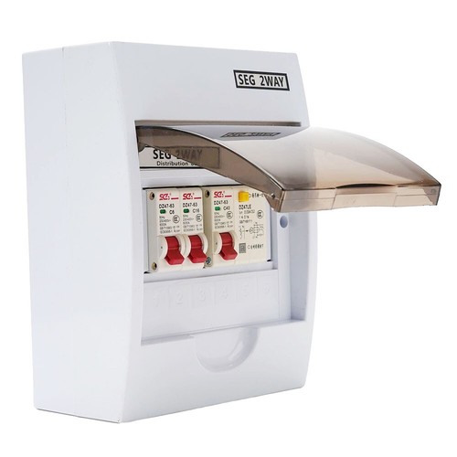 Compact Garage Mini Consumer Unit 40A 30mA RCD + 2 MCBs Easy to Install ...