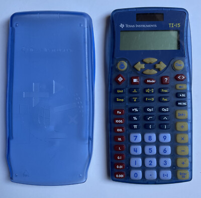 Texas Instruments TI-15 Scientific Calculator 744664215072| eBay