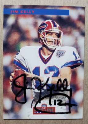 Jim Kelly Signed 1992 Pro Line Profiles Autograph Card Buffalo Bills ...
