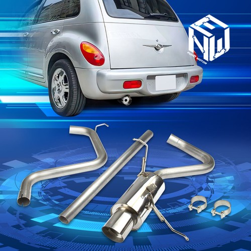 For 01-06 Chrysler PT Cruiser 2.4L 4" Muffler Rounded Tip Catback ...
