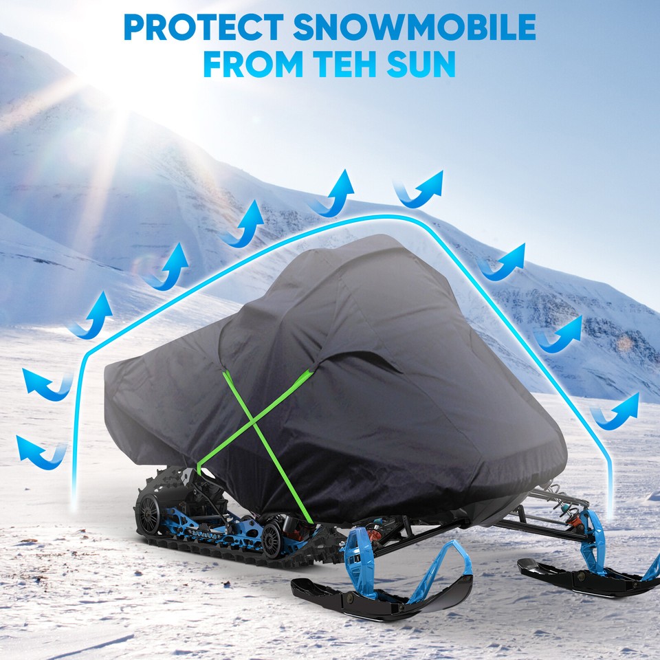300D Heavy Duty Snowmobile Sled Cover up to 145" Fit for Yamaha Ski-Doo ...