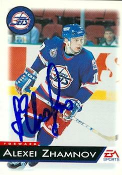 Alexei Zhamnov autographed Hockey Card (Winnipeg Jets) EA Sports 147 | eBay