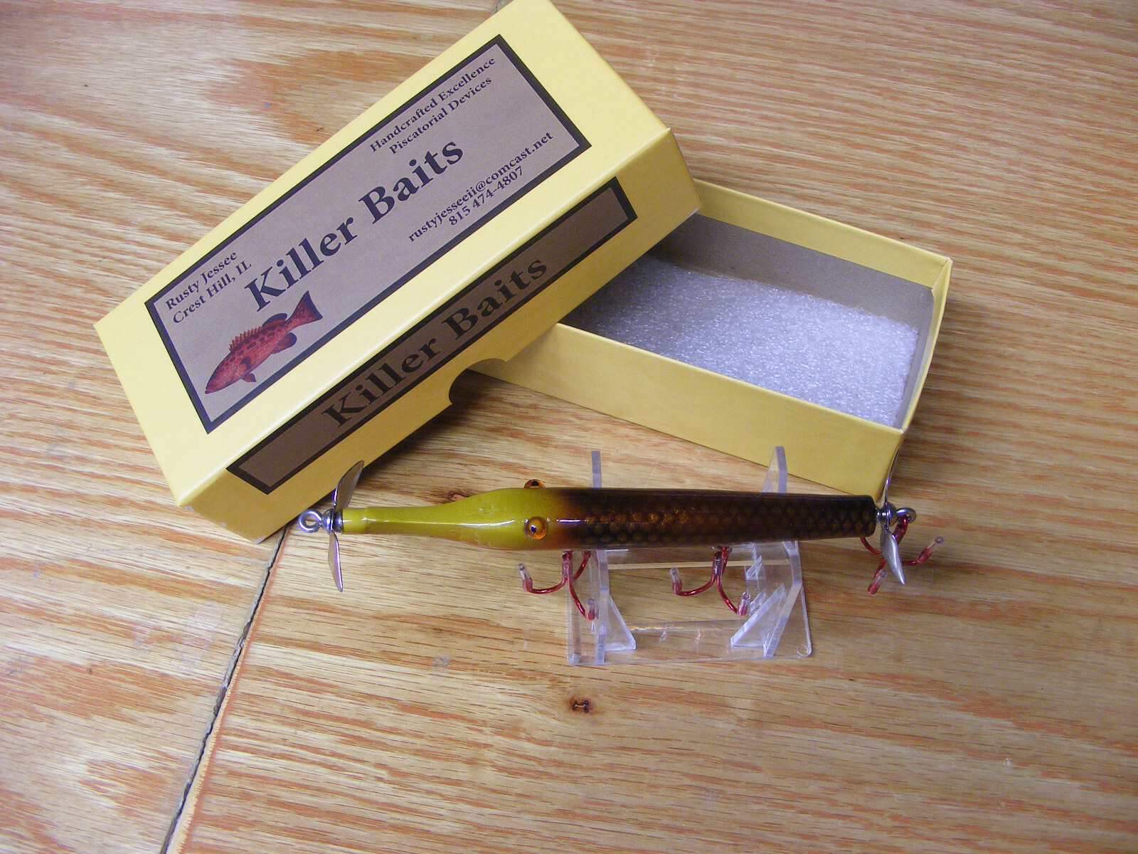 Killer Baits Rusty Jessee Glasseye Gar Minnow in Brilliant Greenback ...