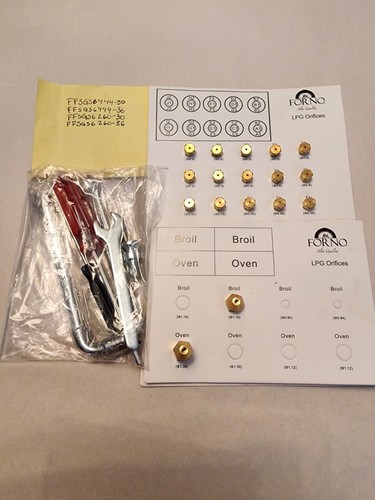 FORNO GALIANO Propane (LP) Conversion Kit Orifices Models FFSGS6444 ...