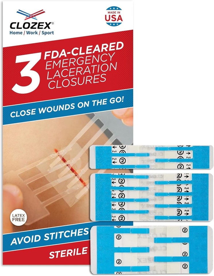 Emergency Skin Closure Device - Non-Invasive Wound Repair, 3 Sizes ...