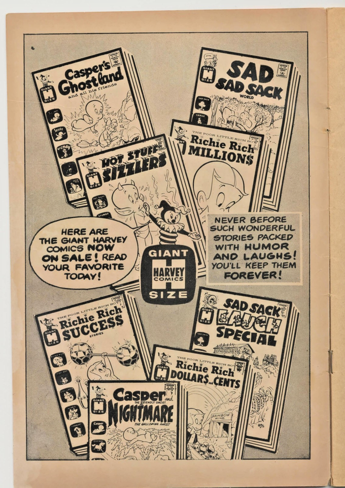 Richie Rich The Poor Little Rich Boy Vol. 1 No. 50 - Oct. 1966 | eBay