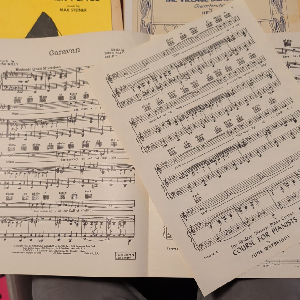 Duke Ellington "Caravan" Sheet Music 1937 American Academy Of Music ...