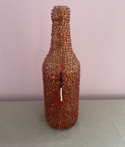Vintage Authentic Haitian Vodou Voodoo Sequin Bottle Old Mid 20th ...