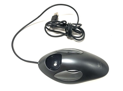 Logitech Logi Trackball Mouse T-BC21 Marble Wired USB - NO RED BALL | eBay