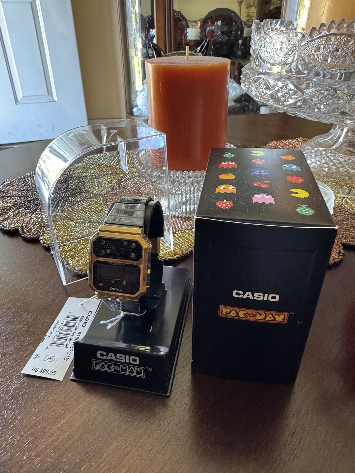 Casio A100WEPC Pac-Man Limited Edition Digital Watch Retro Gaming Style ...