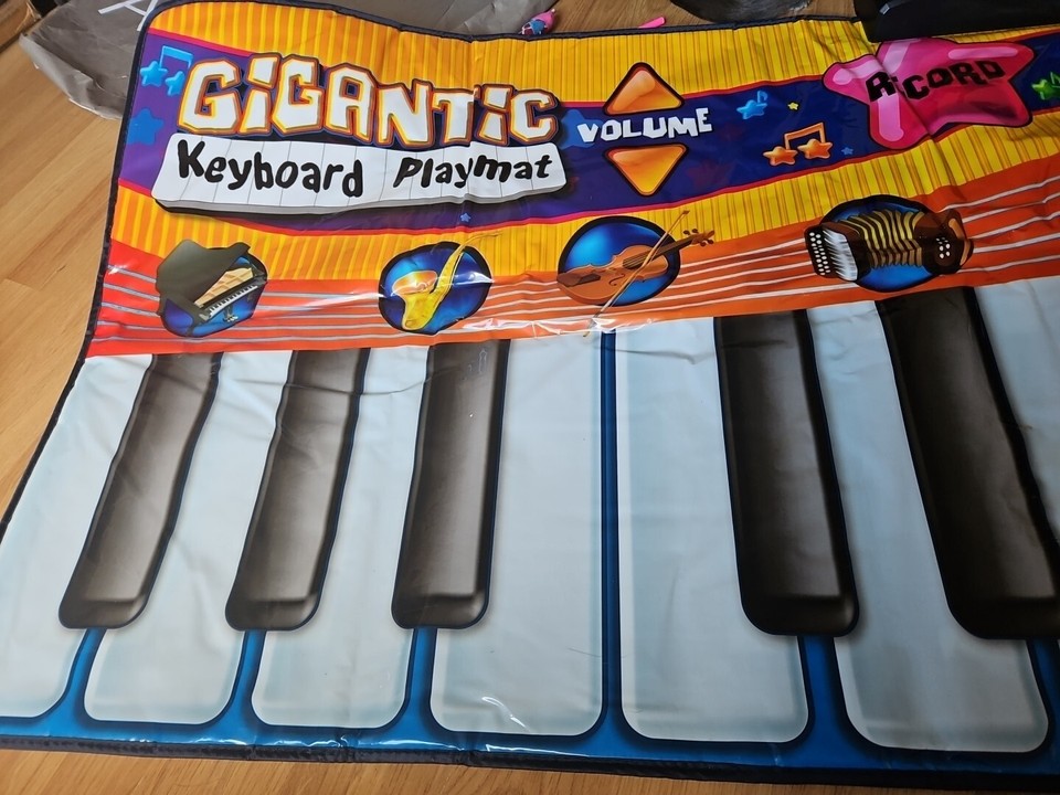 JNR ROCKSTAR Gigantic Keyboard Playmat For Children Toy Game Music ...