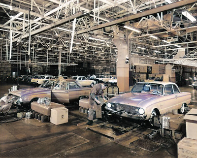 1959 Ford FALCON Factory Assembly Classic Car Colorized Picture Photo ...