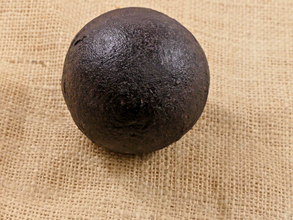 3 Cast Iron Ball Cannon Ball Replicas Crafts 3" Fences Solid Civil War ...