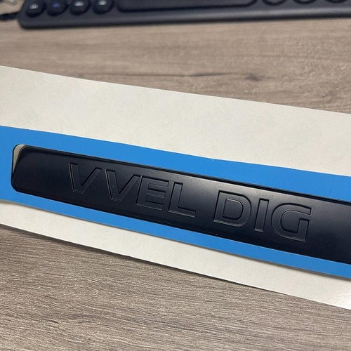 Matte Black ABS VVEL DIG Logo Car Trunk SUV Rear Emblem Badge Sticker ...
