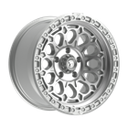 Set 4 17" Fittipaldi Off Road FT101MS 17x9 Machined Silver 5x5 Wheels ...