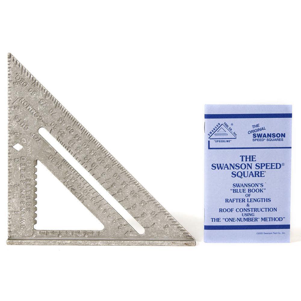 Swanson Tool S0101CB Speed Square Layout with Blue Book and Combination ...