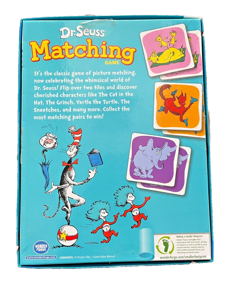 Lot of 4- Child Fun Matching Games Peppa Pig Dr. Seuss Fancy Nancy and ...