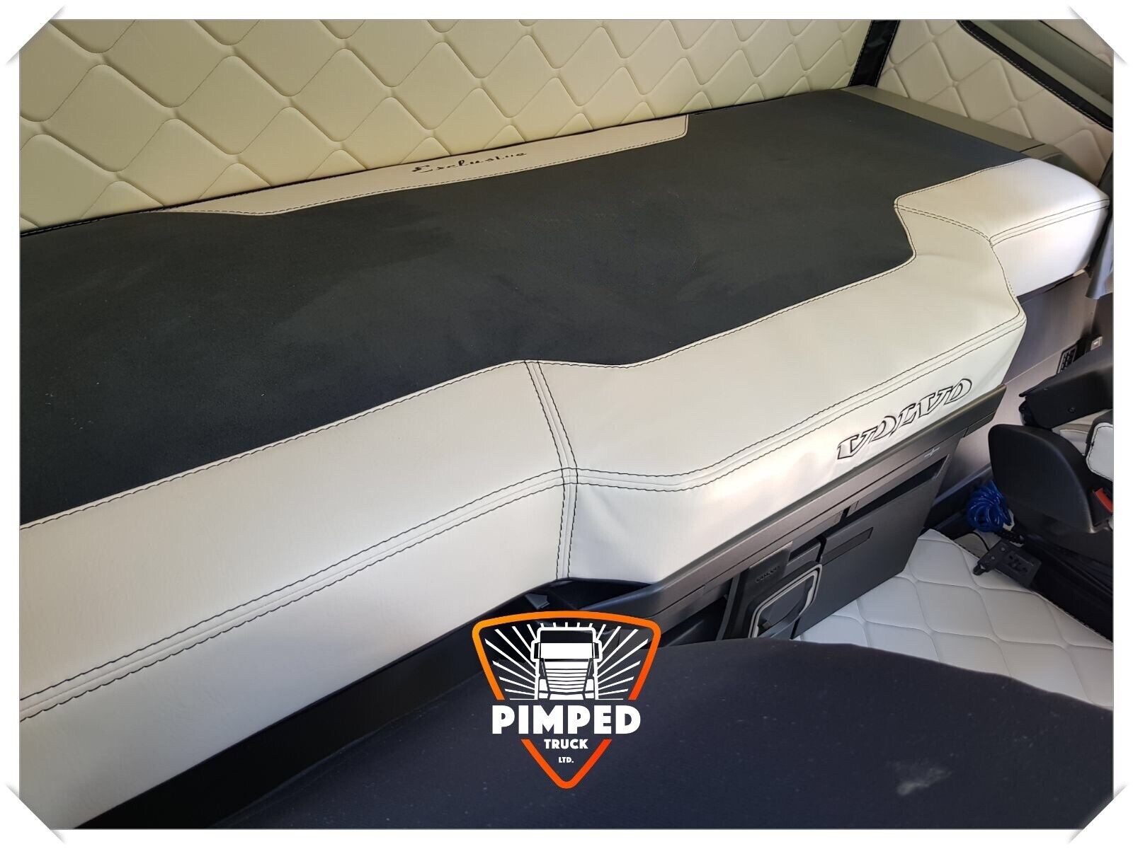 Bed Cover Volvo FH 4 / FH5 ECO LEATHER Beige mattress cover + 2 ...